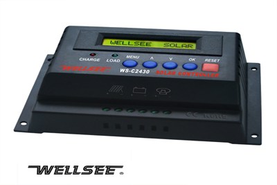 WELLSEE WS-C2430 30A 12/24V solar controller with LCD Manufacturer in ...
